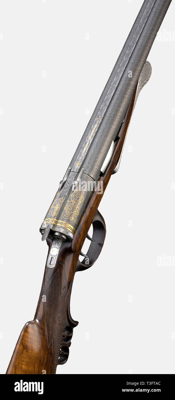 Golden Double Barrel Shotgun