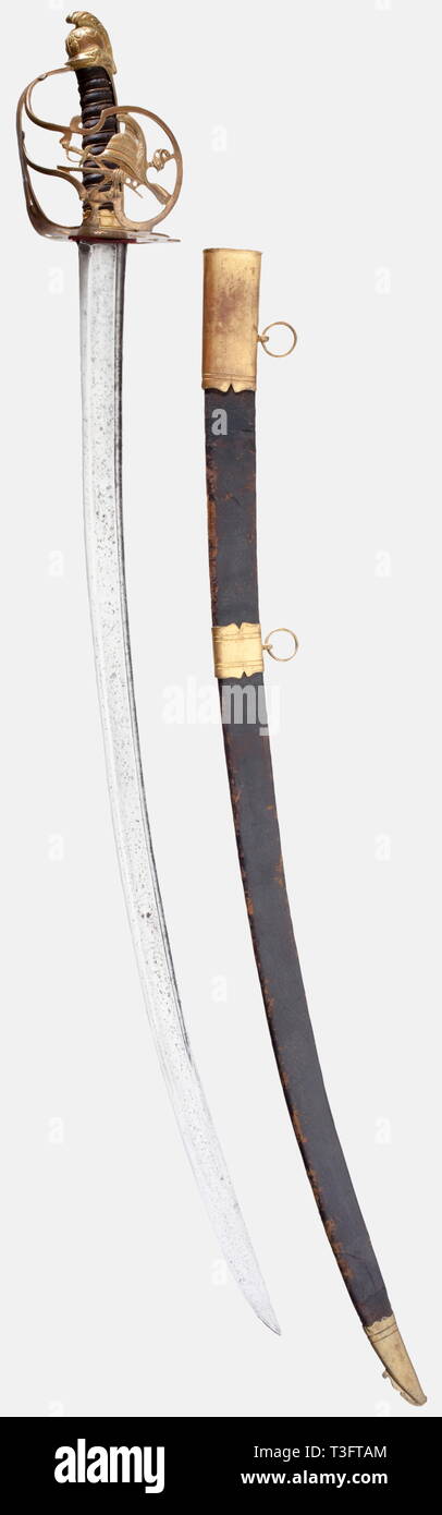 A sabre for mounted officers, reign of Louis XVI (1774 - 1793) Lightly ...