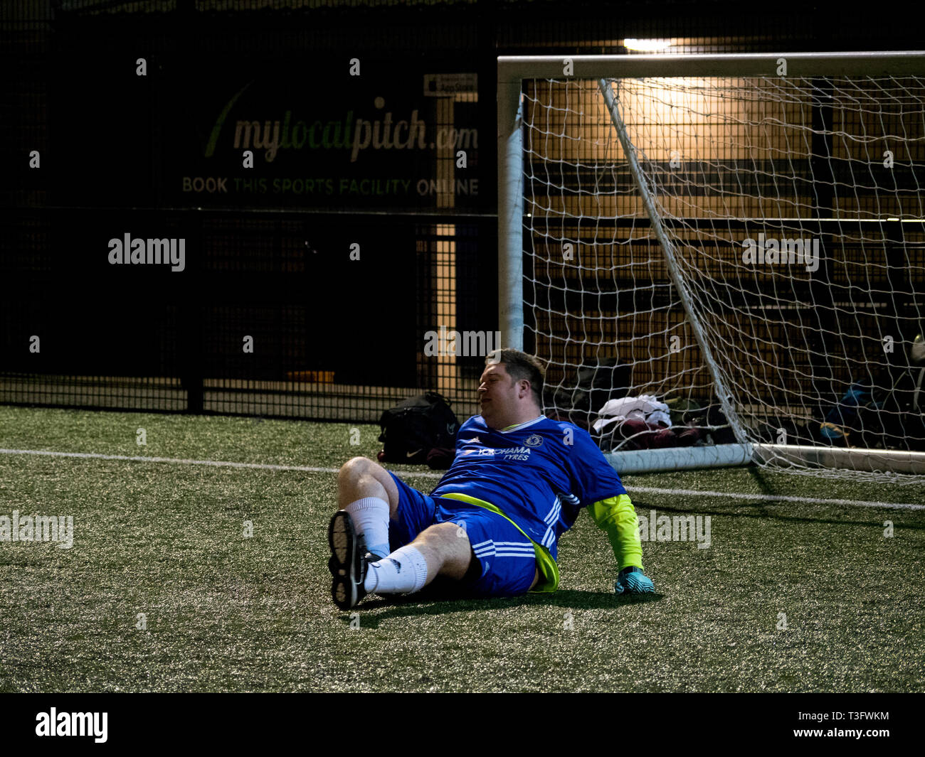 36 year old XXXLsior Blues goalkeeper Robert Varney during a match ...