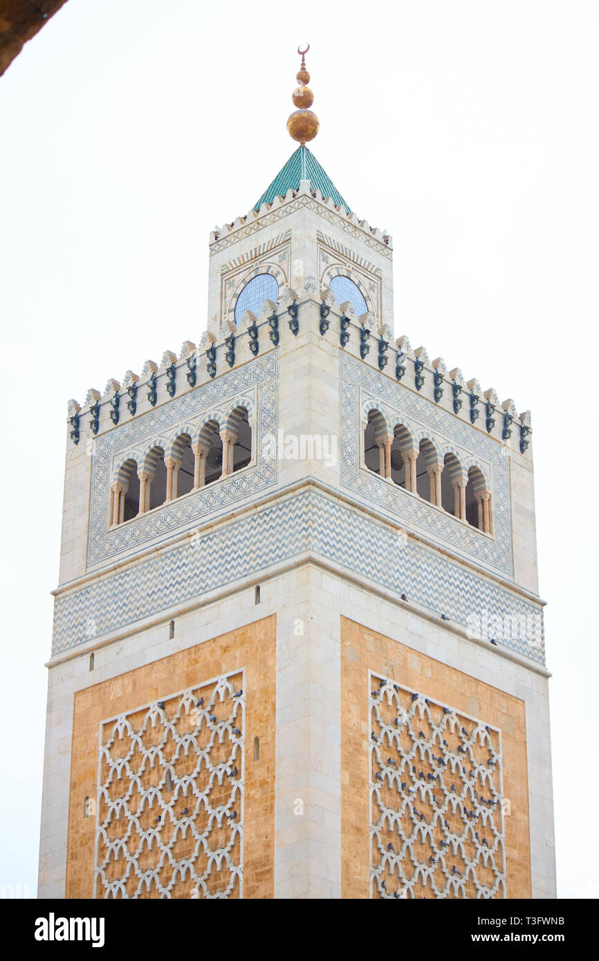 tunisia zitouna mosque Stock Photo - Alamy
