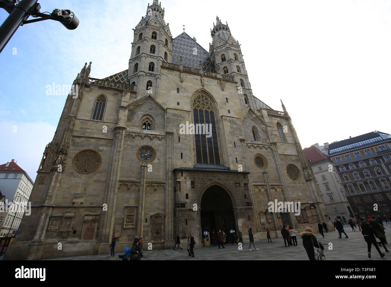 Stephen's Cathedral facade. St. Stephen's Cathedra is the mother church ...