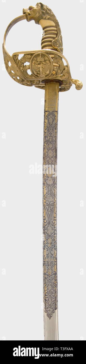 On the ricasso brass hilt with remnants of gilding hi-res stock ...