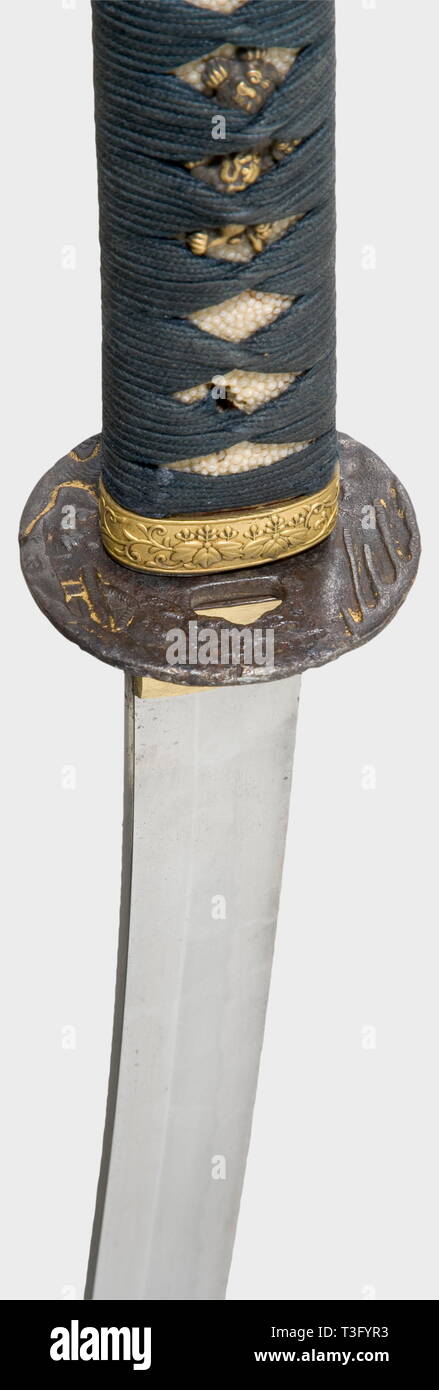A katana, Japan, mid Edo period Blade shinogi-zukuri, chu-kissaki ...