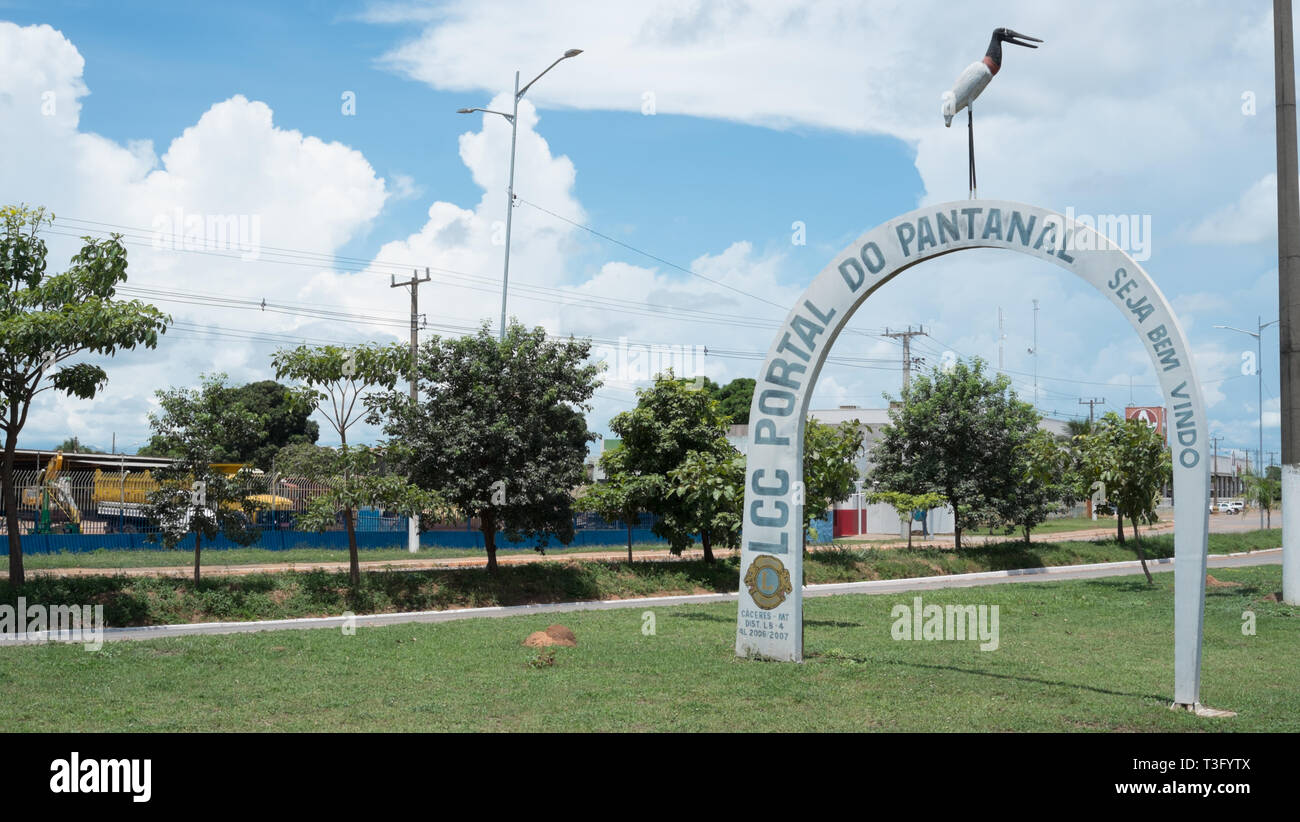Gateway to the Pantanal, Caceres, Brazil Stock Photo - Alamy