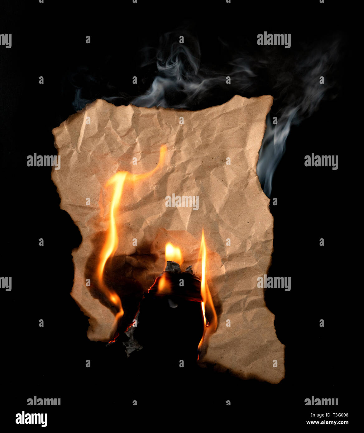 Burnt paper hi-res stock photography and images - Alamy