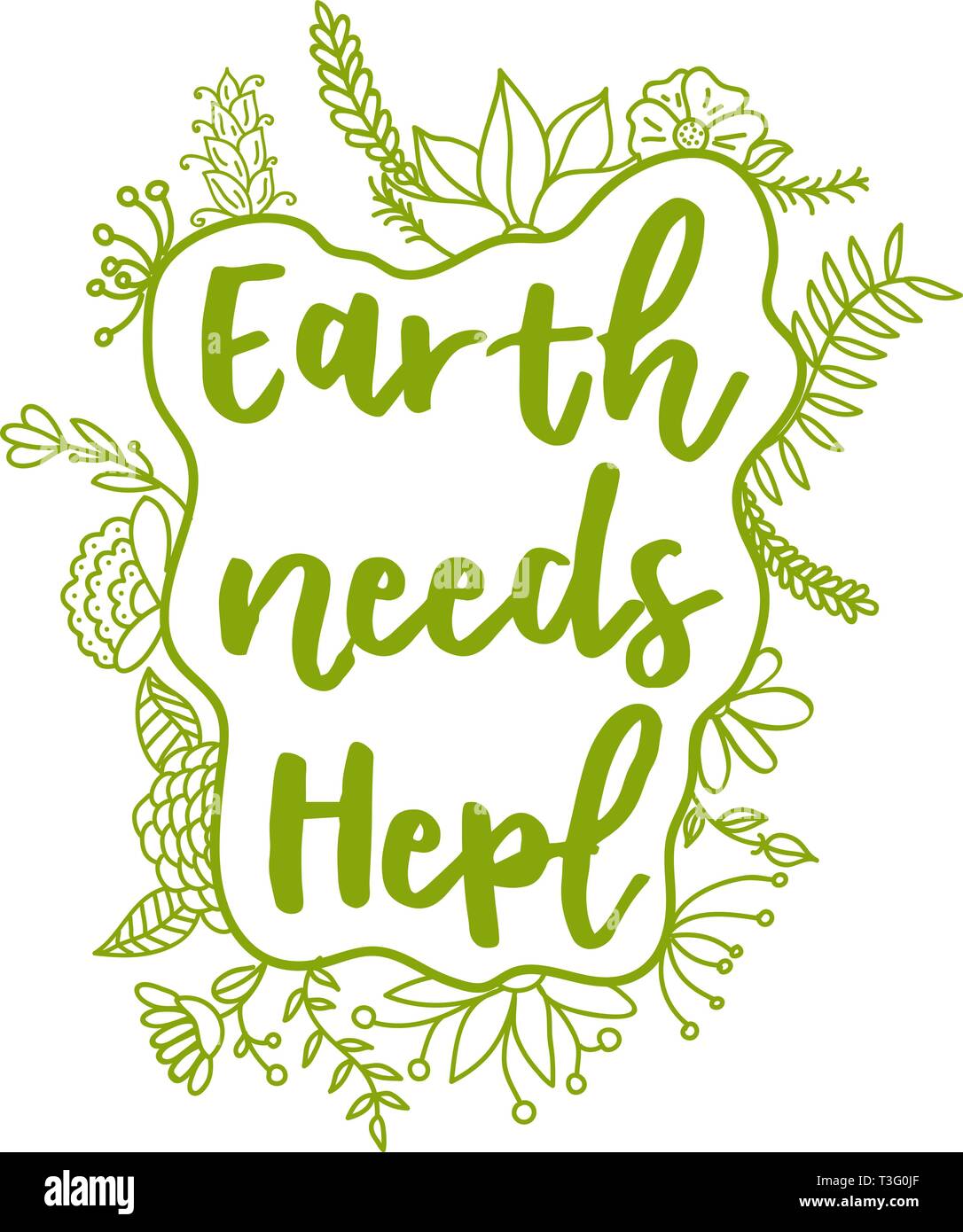 Zero Waste Concept. Hand drawn elements of zero waste life. Zero waste ...