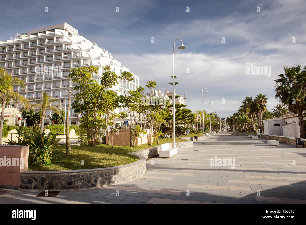 buildings in almunecar town on the spains south coast Stock Photo - Alamy