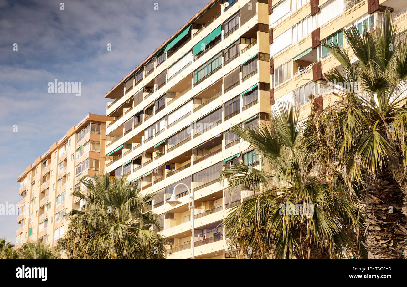 buildings in almunecar town on the spains south coast Stock Photo - Alamy