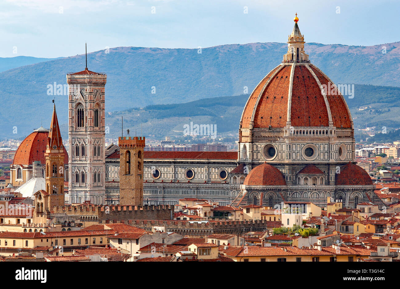 FLORENCE in Italy with the great dome of the Cathedral called Duomo di ...