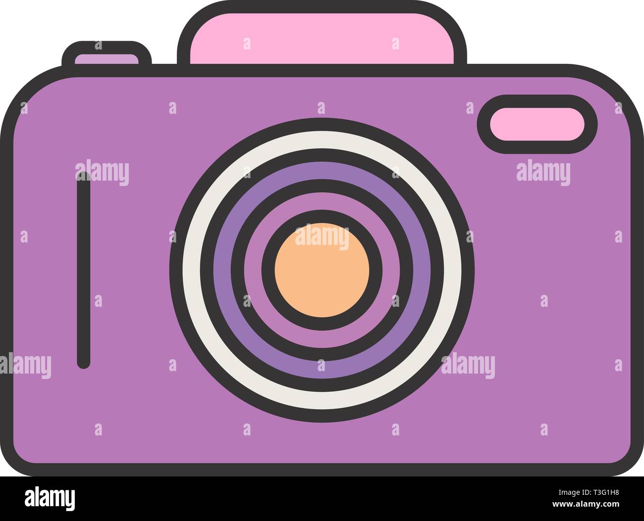 Camera Line Filled Icon Stock Vector Image & Art - Alamy
