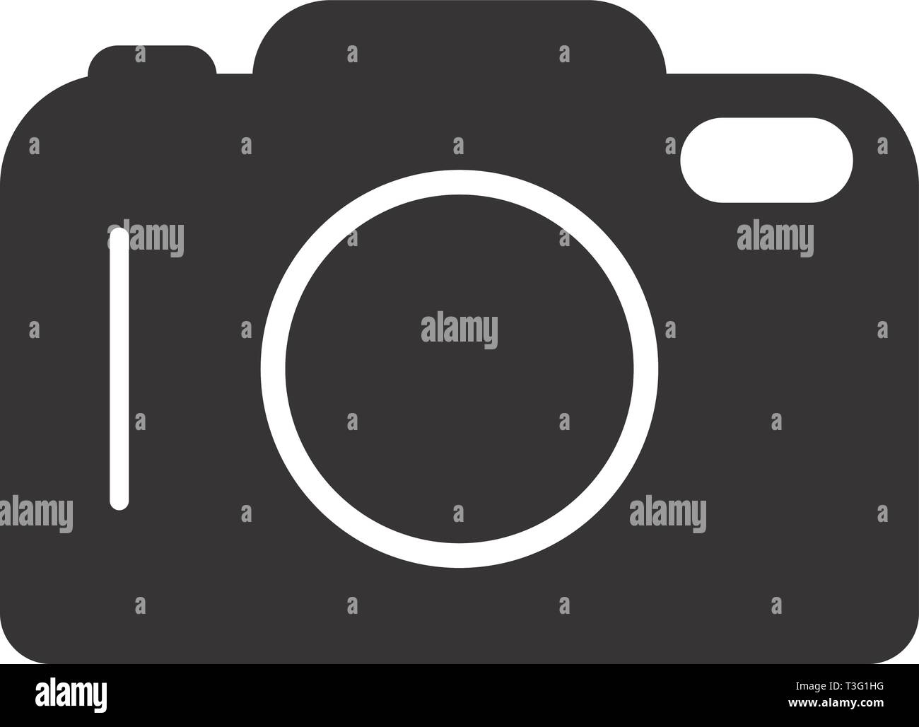 Camera Glyph Black Icon Stock Vector Image & Art - Alamy