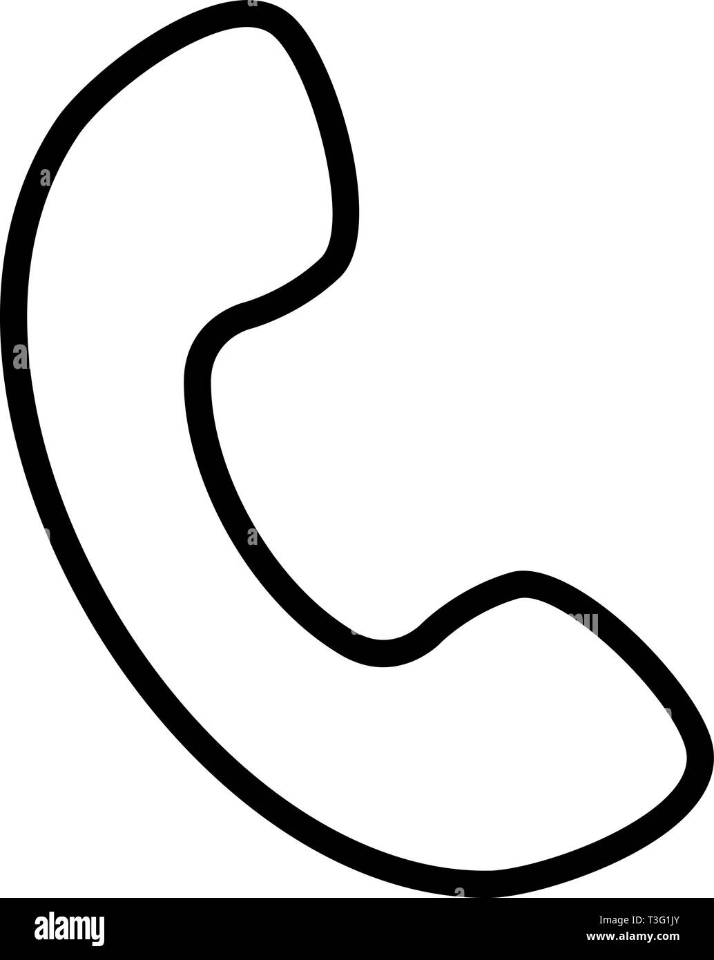 Call Line Black Icon Stock Vector Image & Art - Alamy