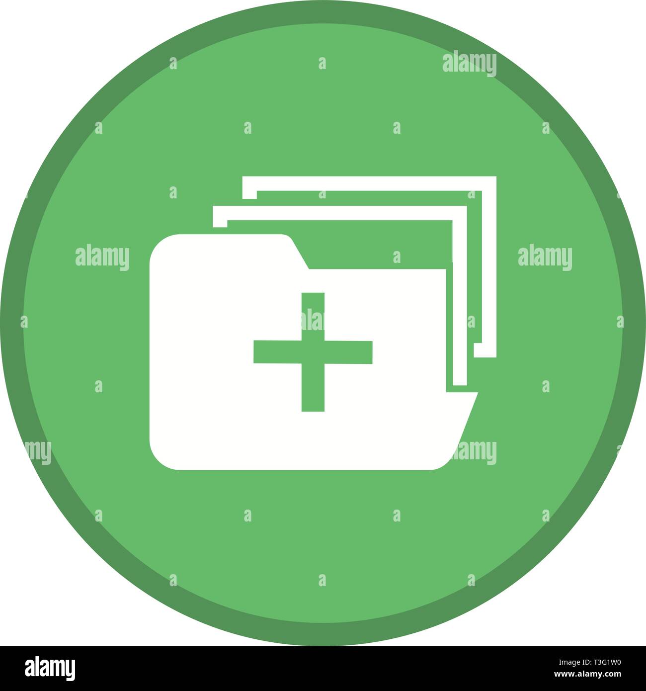 Medical Folder Filled Multicolor Background Icon Stock Vector Image ...