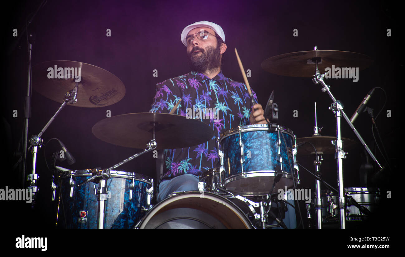 The Cuban Brothers Live at Standon calling festival 2018 uk Stock Photo ...