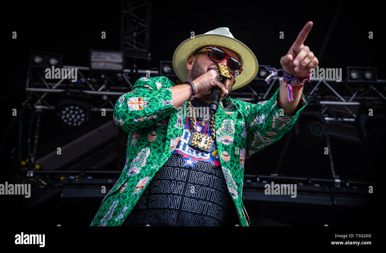 The Cuban Brothers Live at Standon calling festival 2018 uk Stock Photo ...