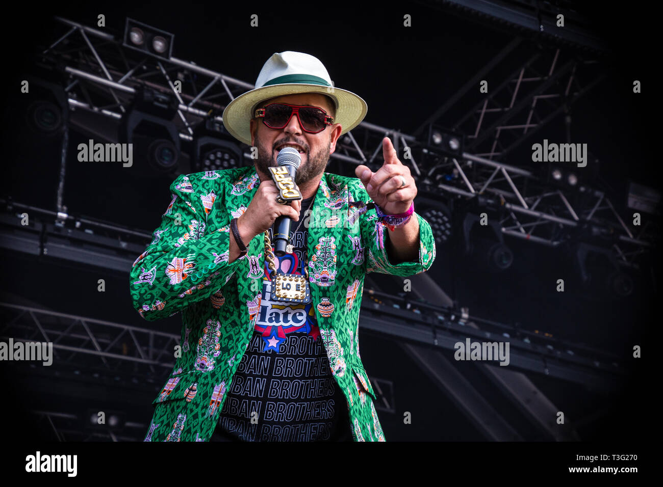 The Cuban Brothers Live at Standon calling festival 2018 uk Stock Photo ...