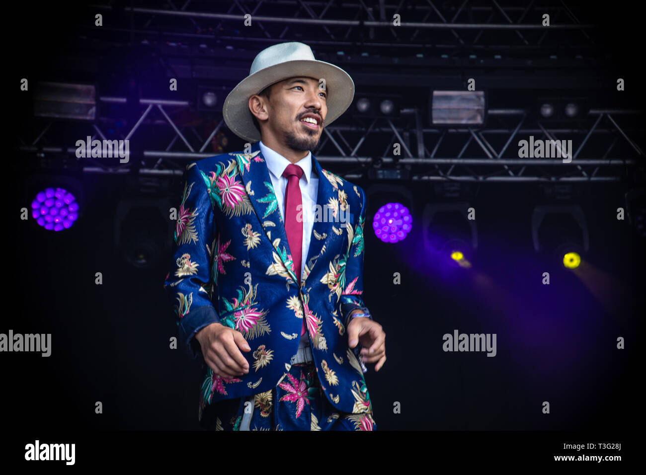 The Cuban Brothers Live at Standon calling festival 2018 uk Stock Photo ...