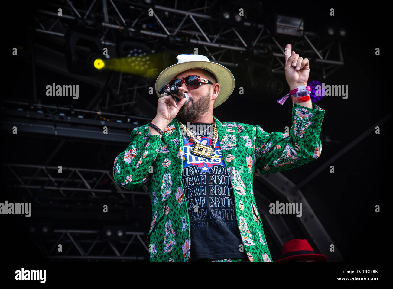 The Cuban Brothers Live at Standon calling festival 2018 uk Stock Photo ...