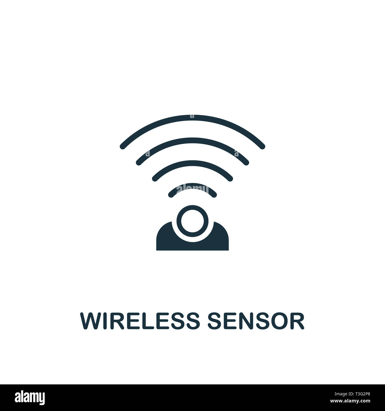 Wireless Sensor Icon Creative Element Design From Smart Home Icons Collection Pixel Perfect
