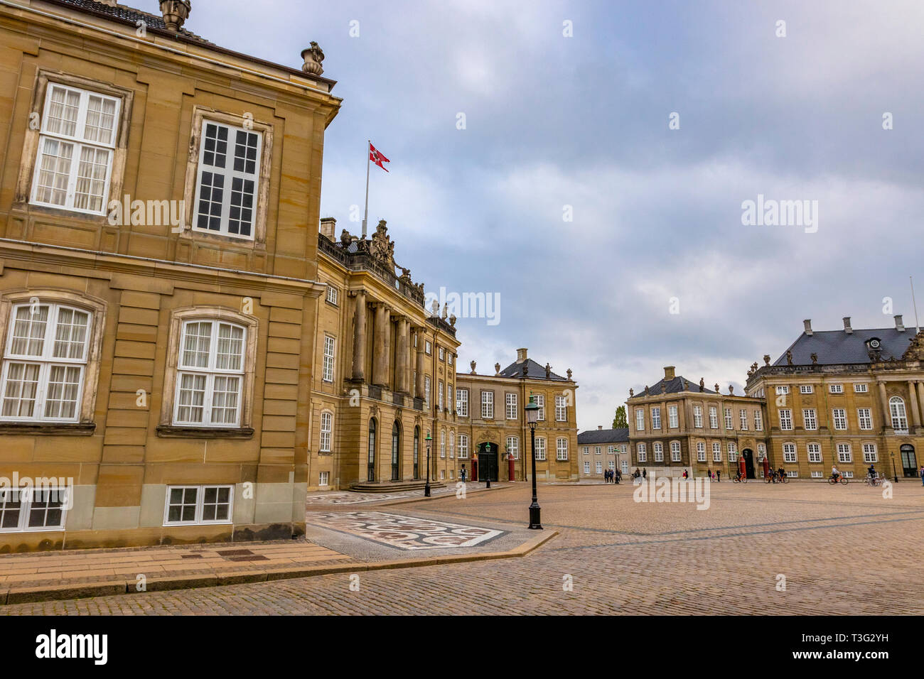 Copenhagen, Denmark - October 6, 2018: Amalienborg palace on ...