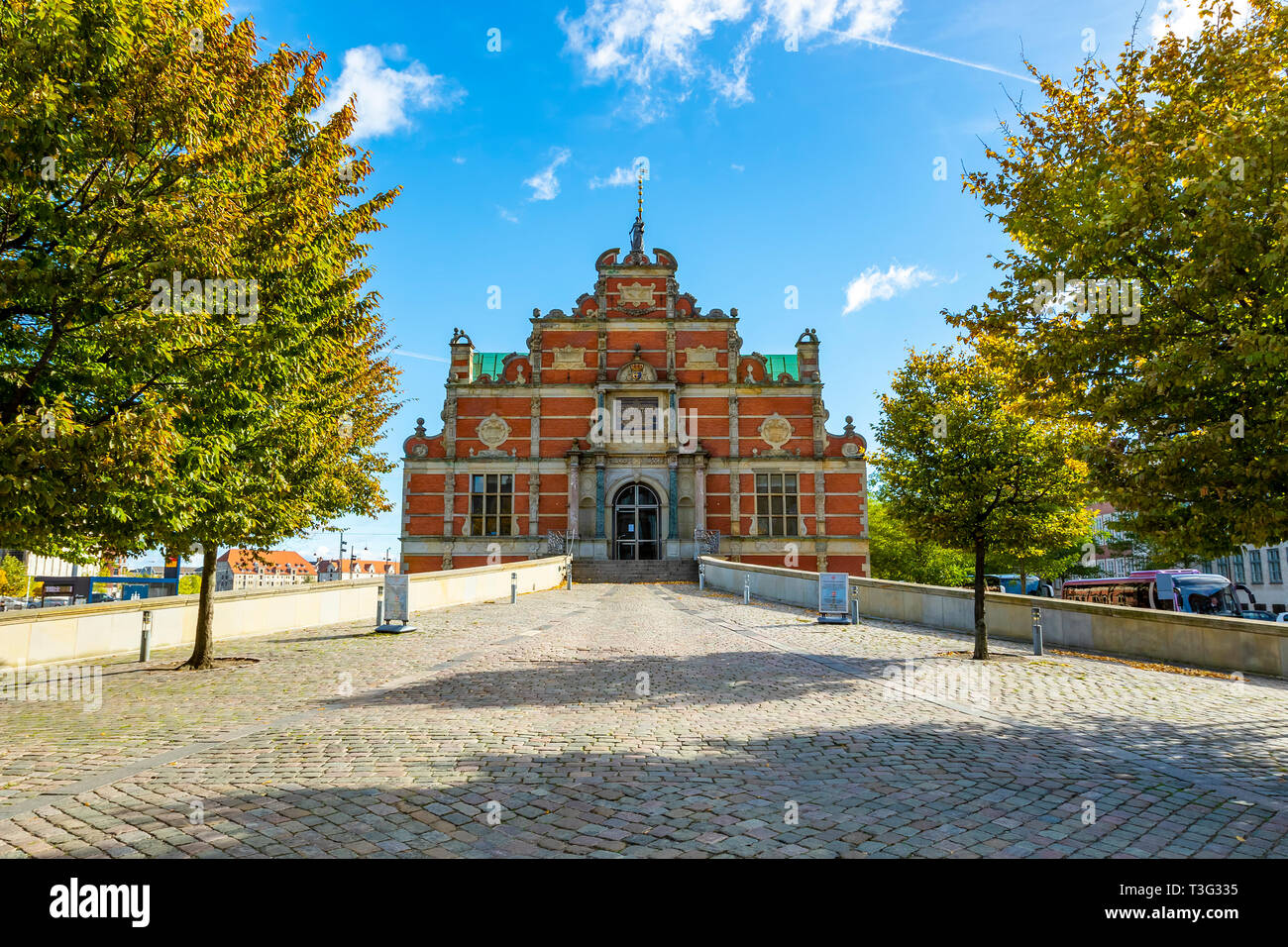 The Stock Exchange "Børsen" imposing, 17th-century, waterfront building ...