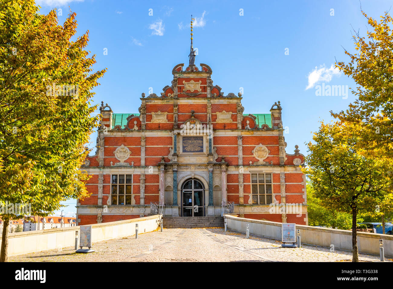 The Stock Exchange "Børsen" imposing, 17th-century, waterfront building ...
