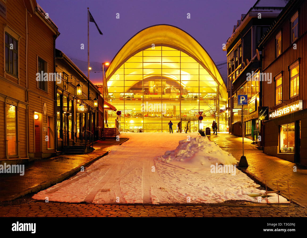 Architecture of Tromso, considered the northernmost city in the world ...