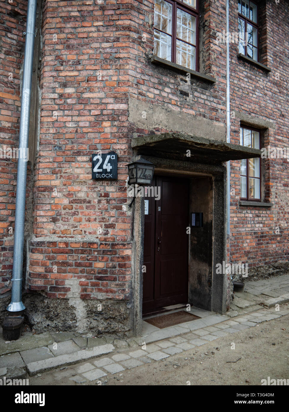 Block 24a, Auschwitz concentration camp and death camp, Poland Stock ...