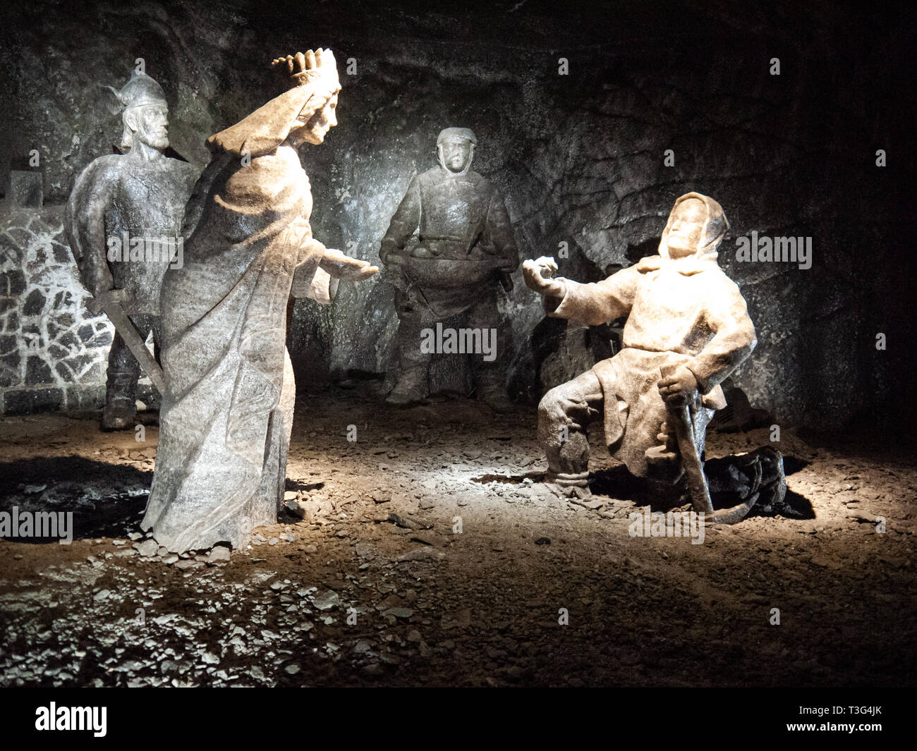 Kinga at the wieliczka salt mine hi-res stock photography and images ...