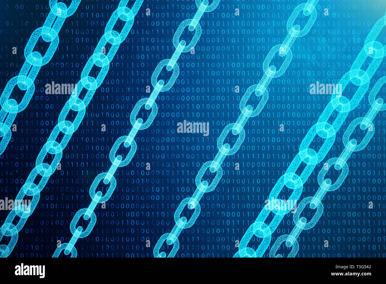 3d blue cloud glowing binary hi-res stock photography and images - Alamy