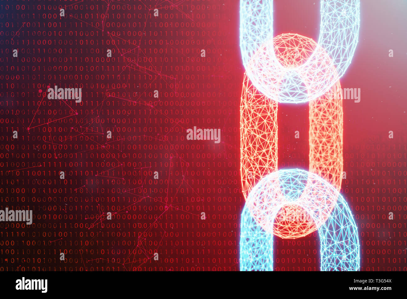 Block chain concept, digital block chain technology. Cryptocurrency ...