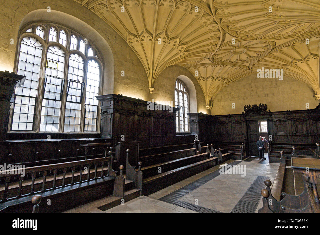 Inside the Convocation House at the Bodleian Library in Oxford, Britain ...