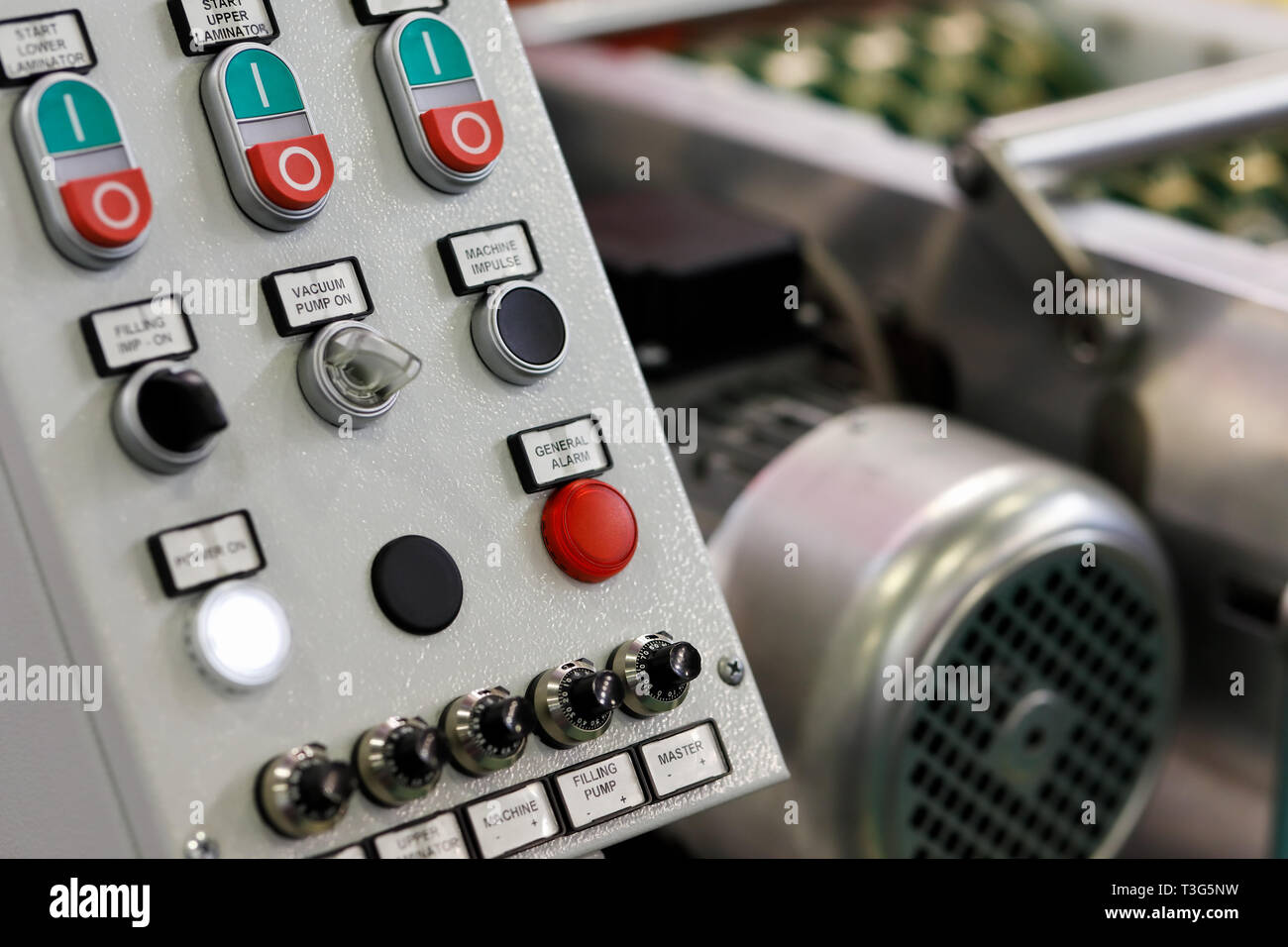 Dashboard push button controls hi-res stock photography and images - Alamy