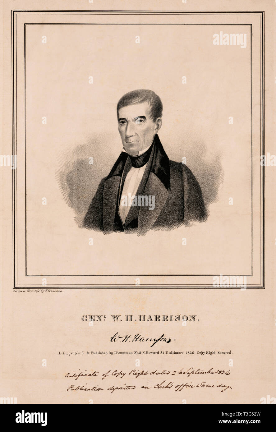 William henry harrison army hi-res stock photography and images - Alamy