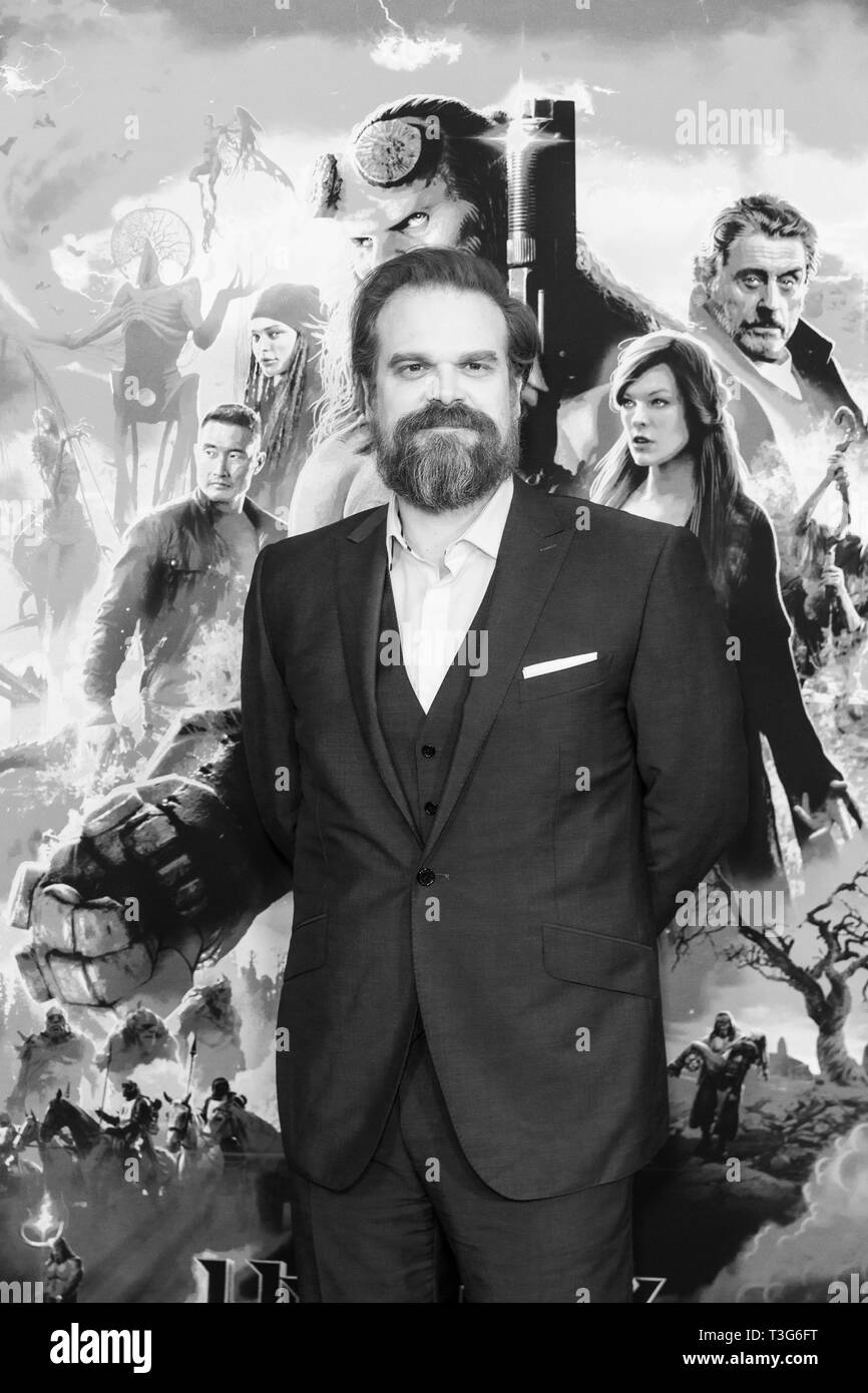 David harbour hellboy Black and White Stock Photos & Images - Alamy