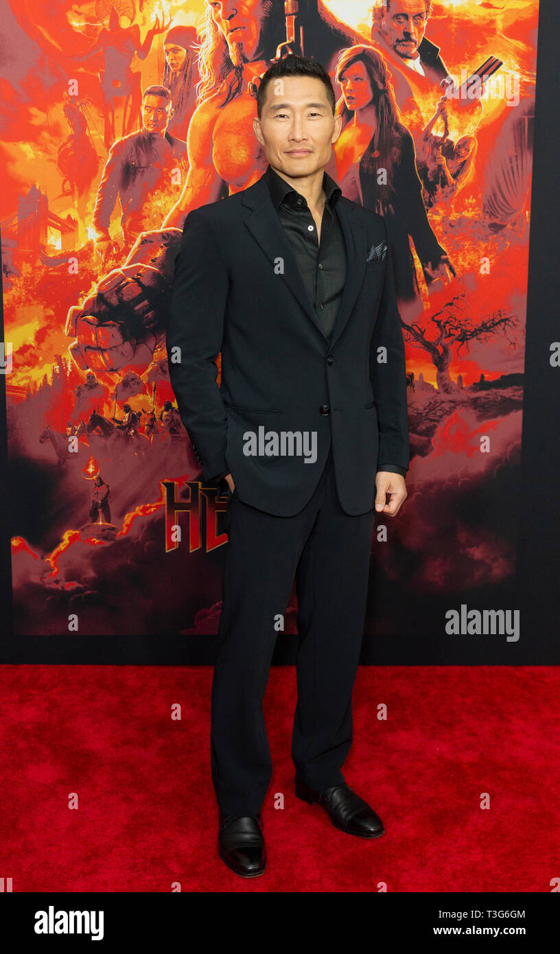 New York, NY - April 8, 2019: Daniel Dae Kim attends the Hellboy New ...