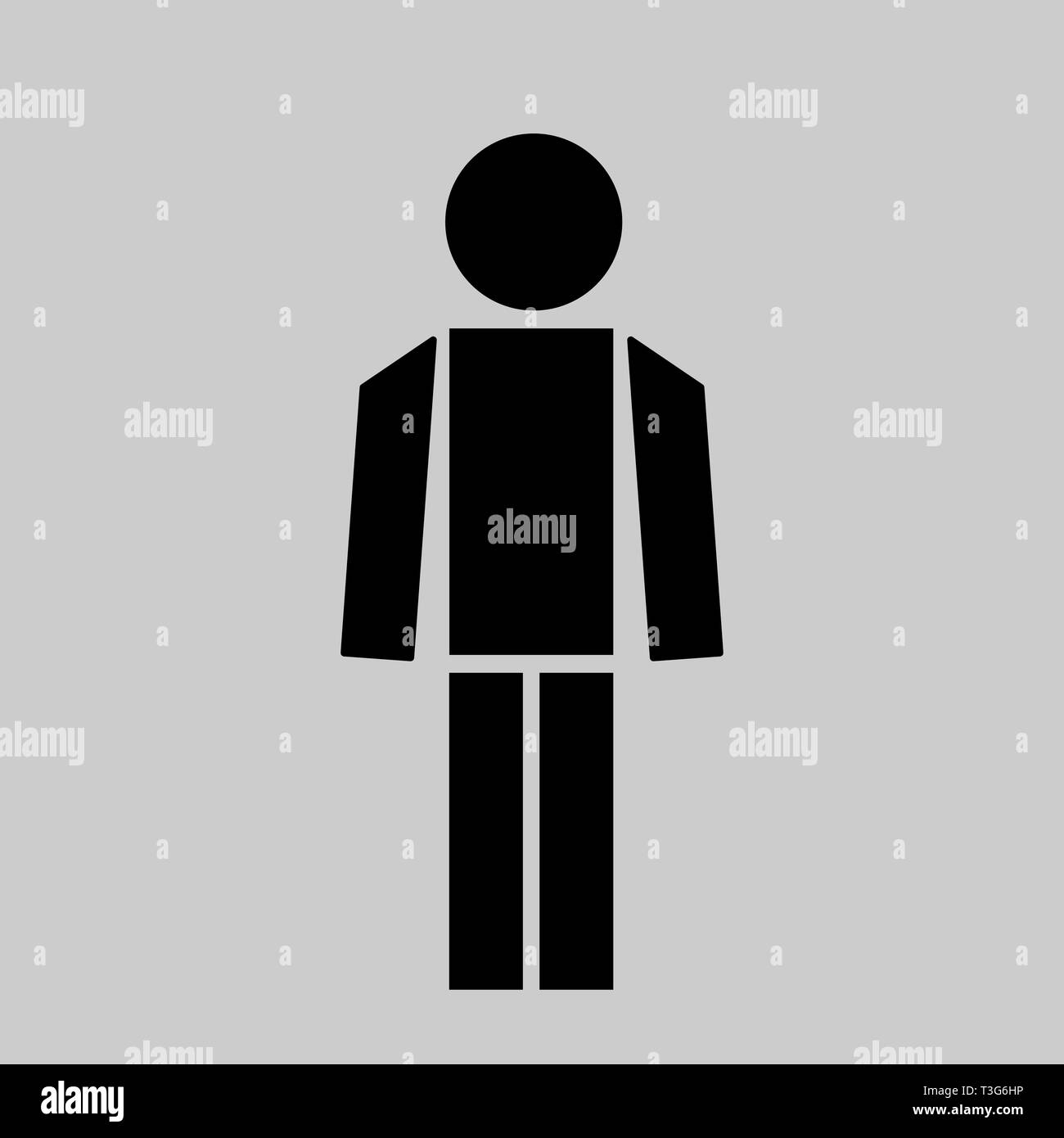 Walking man vector icon. People walk sign illustration Stock Vector ...