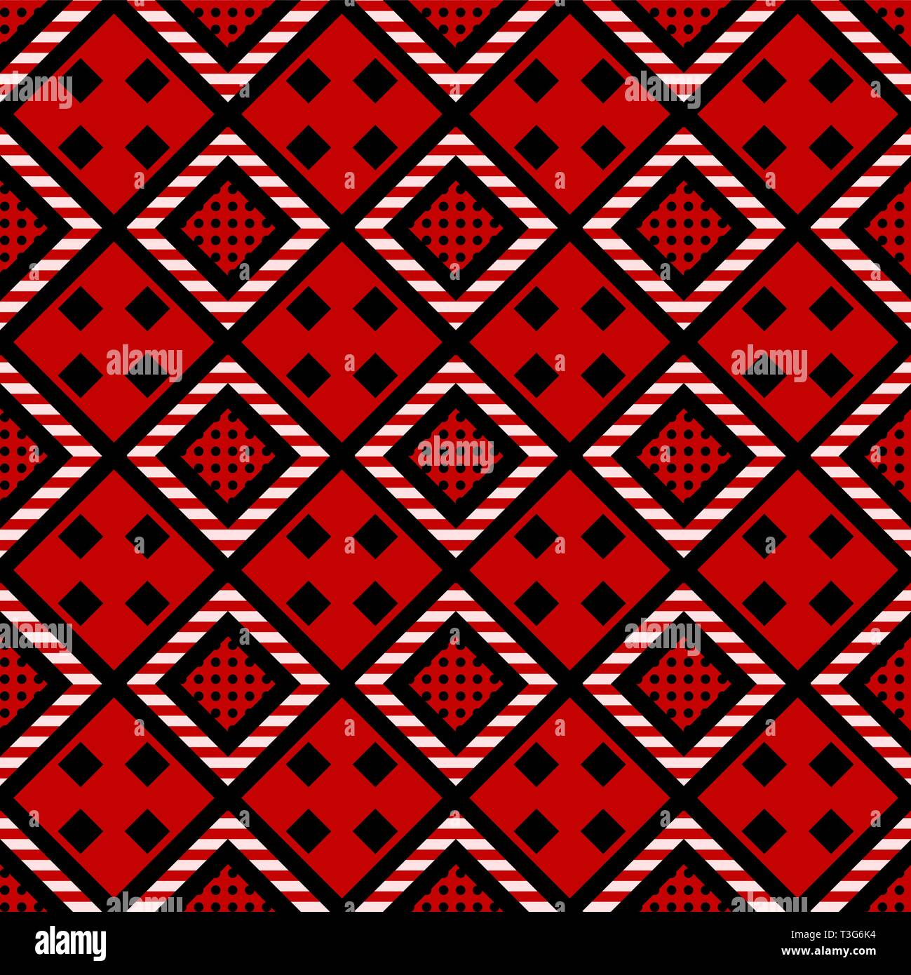 Red Tribal Pattern