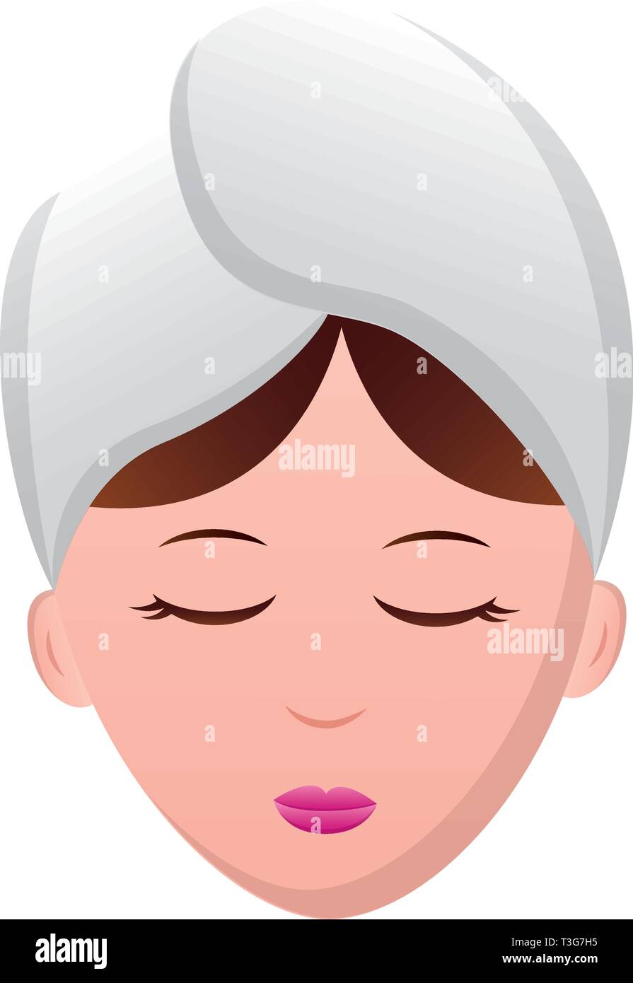 Skin care woman clay Stock Vector Images - Alamy