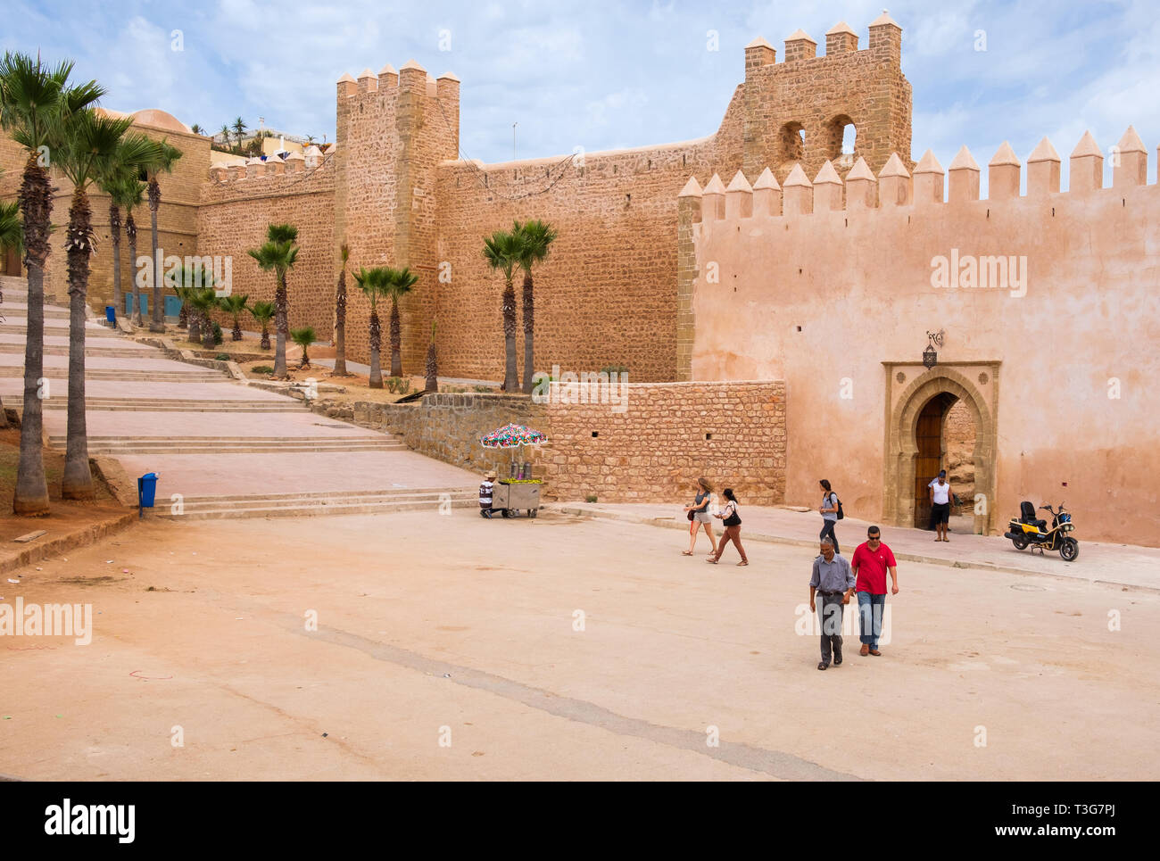 Morocco, Rabat. The Kasbah of the Udayas, built in the XIIth century by ...