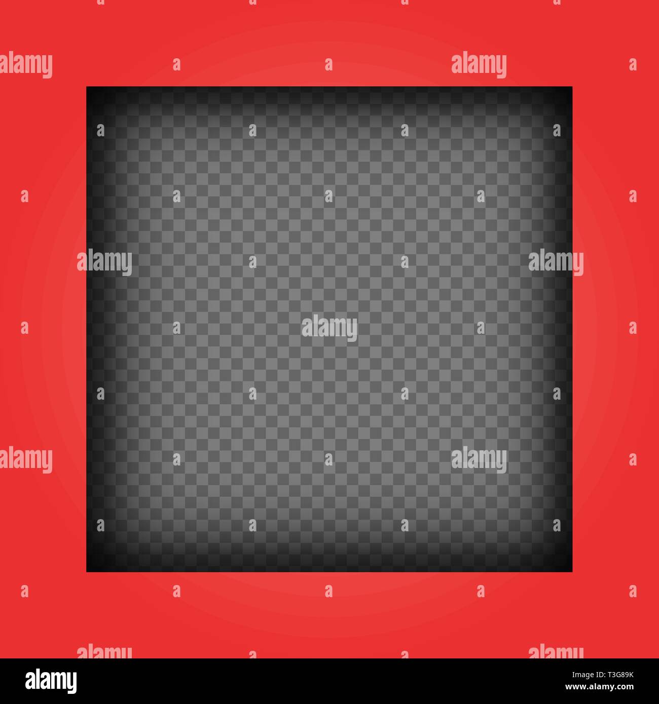 red photo frame transparent background Stock Vector Image & Art - Alamy