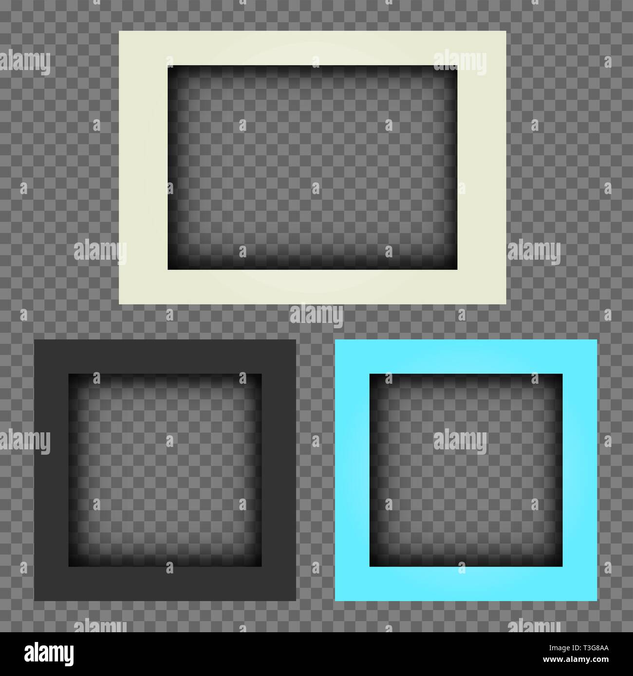 thick photo frames transparent background Stock Vector Image & Art - Alamy