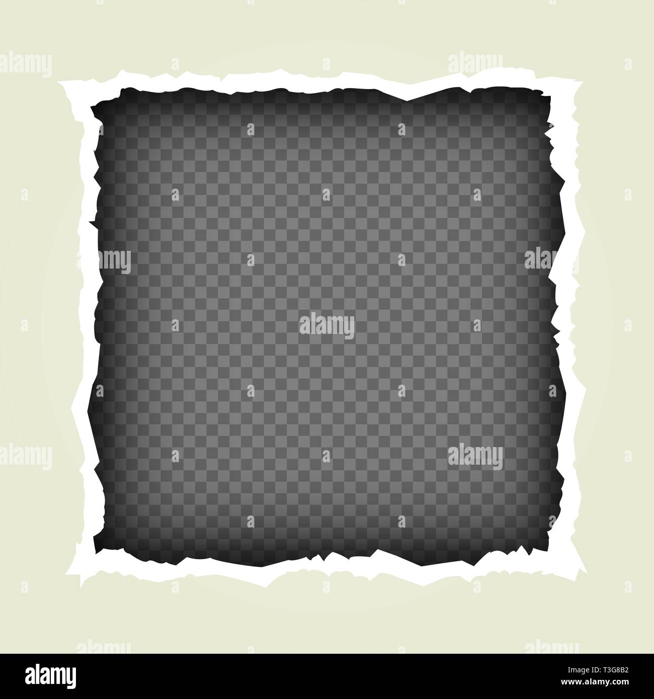 torn paper frame transparent background Stock Vector Image & Art - Alamy
