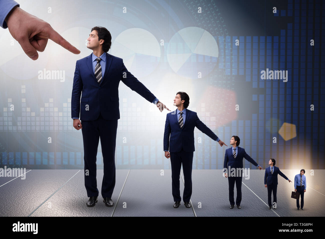Businessmen blaming each other for failures Stock Photo - Alamy