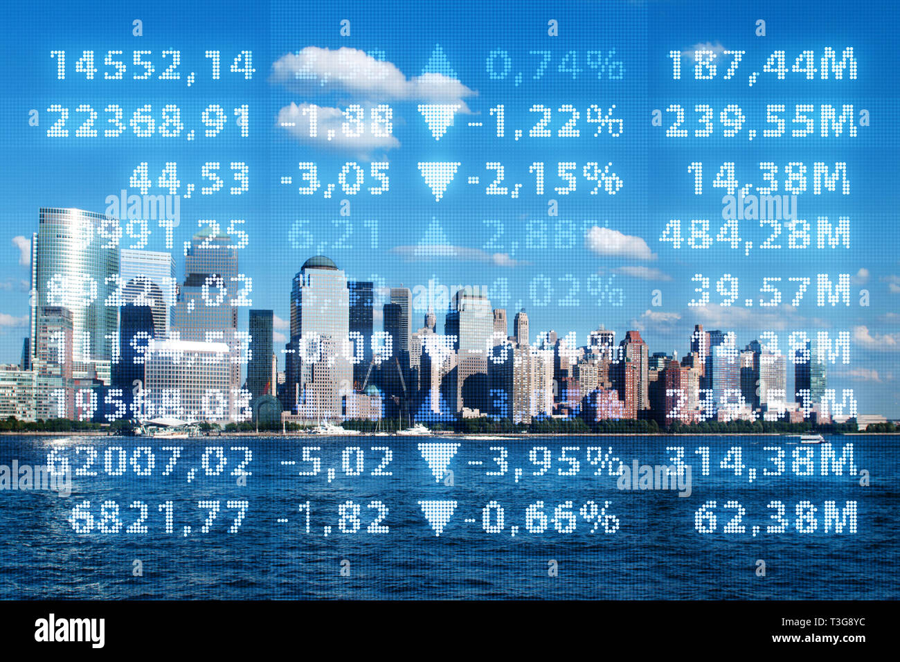 Trading concept with financial chart Stock Photo - Alamy