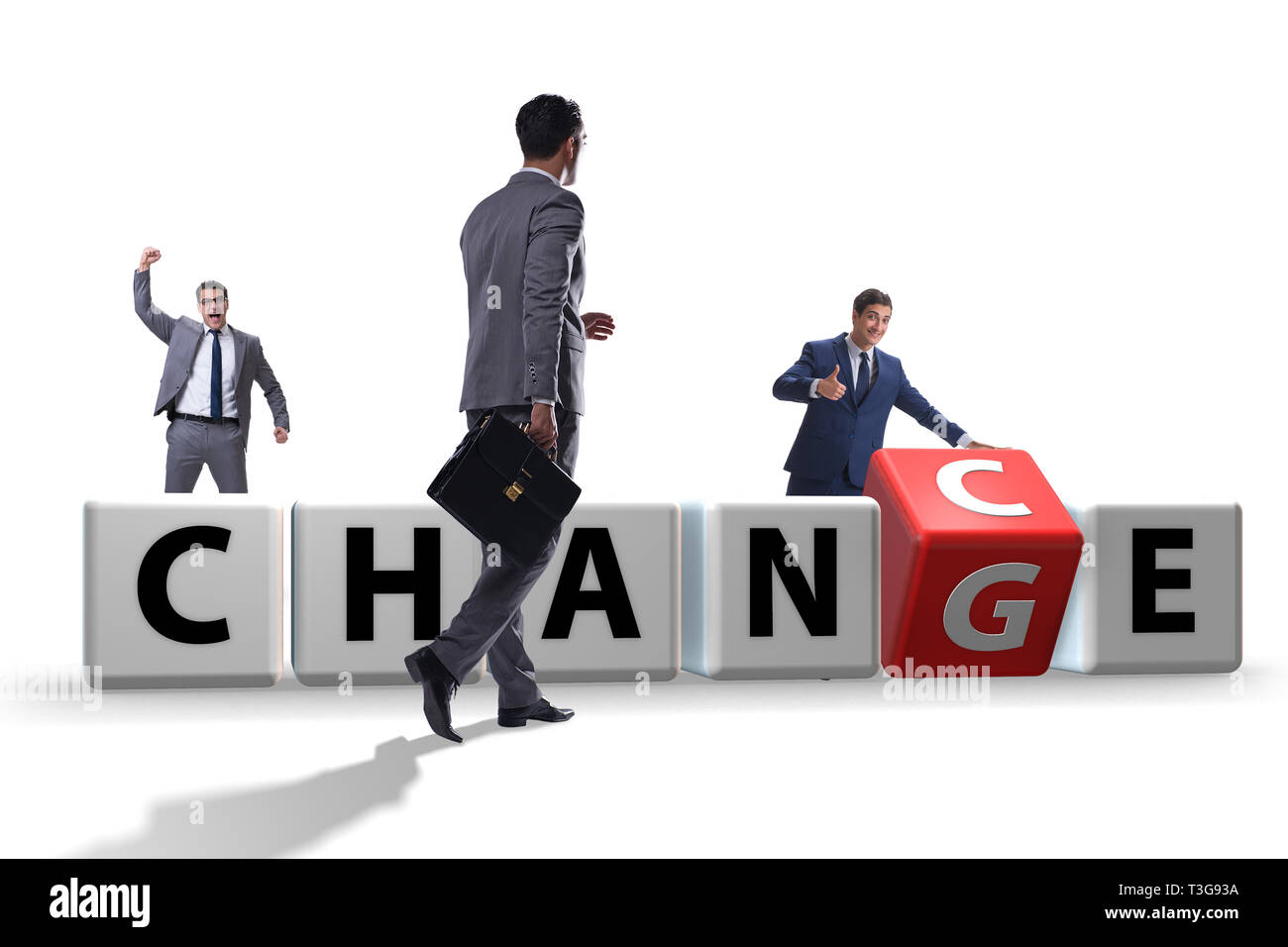 Change turning chance opportunity Cut Out Stock Images & Pictures - Alamy
