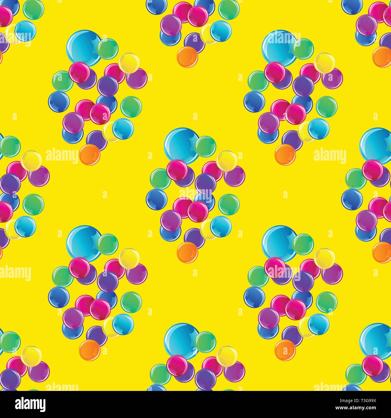 Abstract bright circle seamless pattern Stock Vector Image & Art - Alamy