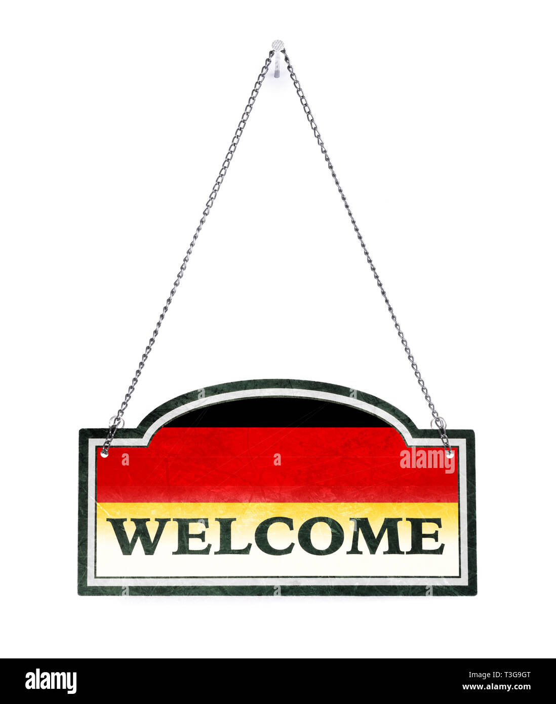 Welcome to germany sign Cut Out Stock Images & Pictures - Alamy