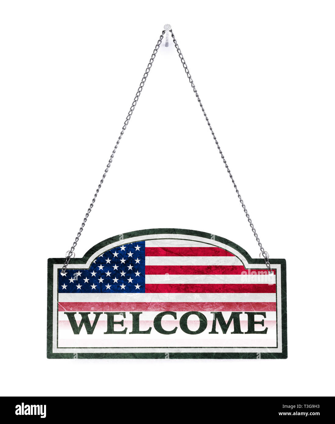 American welcome sign Cut Out Stock Images & Pictures - Alamy