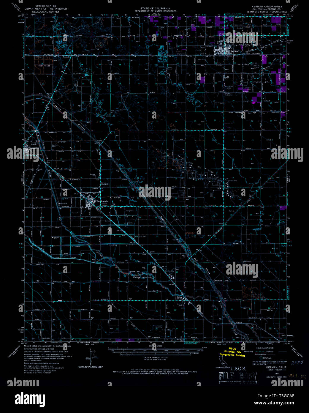 Map of kerman hi-res stock photography and images - Alamy